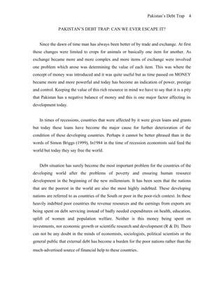 Pakistan’s debt trap | PDF
