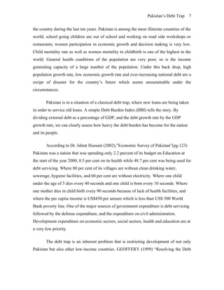 Pakistan’s debt trap | PDF
