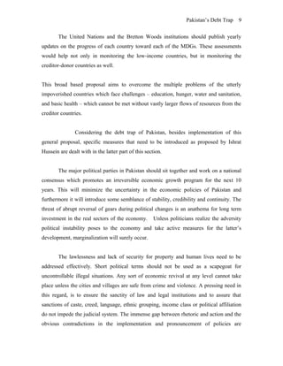 Pakistan’s debt trap | PDF