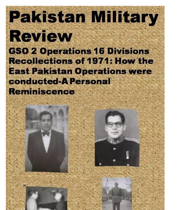 Pakistans foreign secretary in 1971 describes total perceptual failure ...