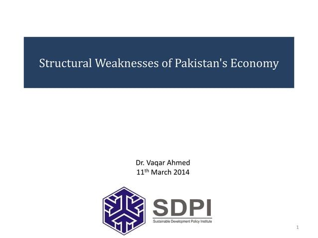 Structural Weaknesses of Pakistan Economy | PPT