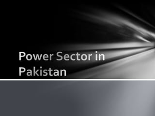 Power sector in pakistan heading slides | PPTX