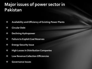 Power sector in pakistan heading slides | PPTX