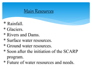 Water Resources of Pakistan | PPTX