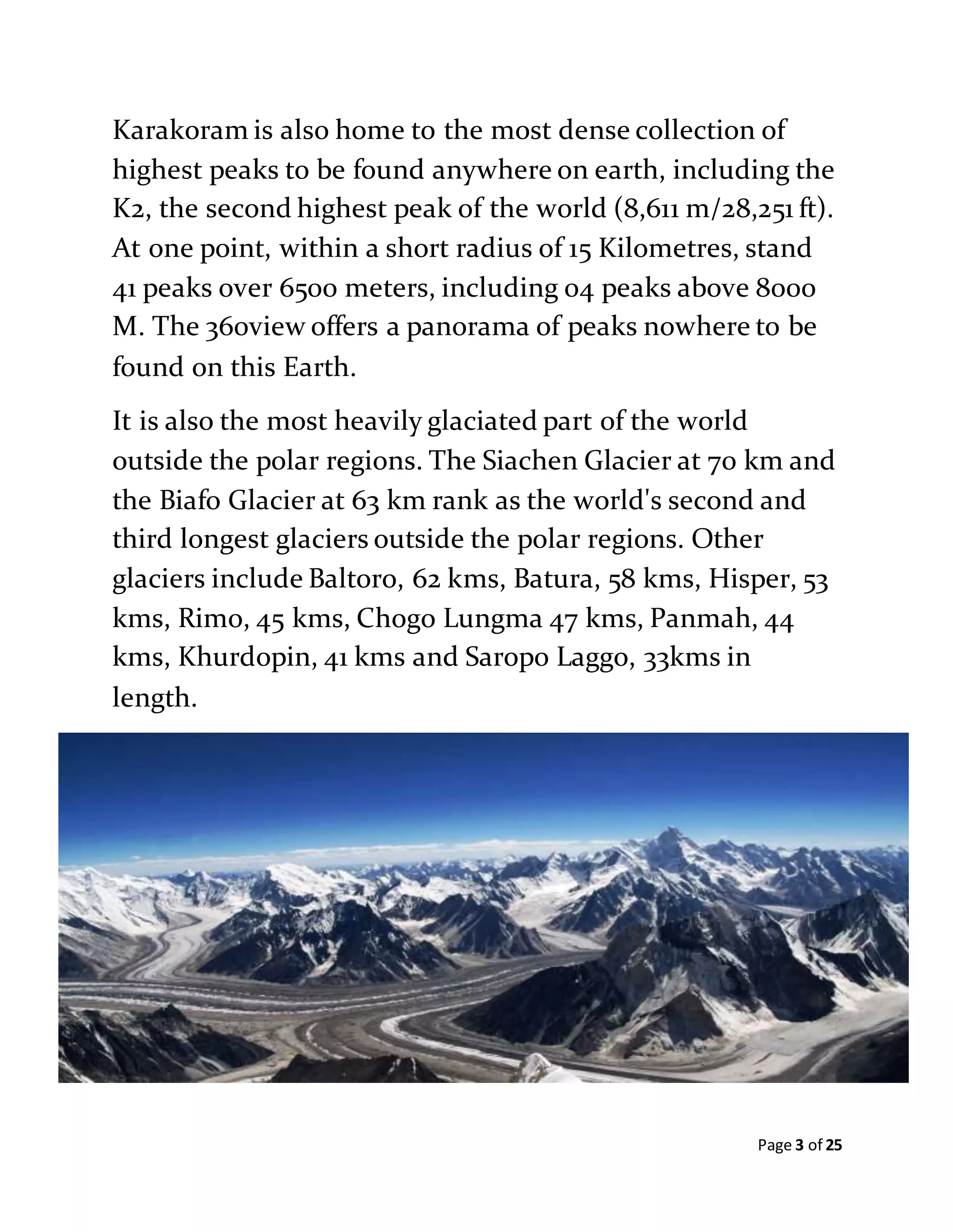 Mountains In Pakistan | DOCX