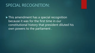 18th AMMENDMENT IN CONSTITUTIONAL HISTORY OF PAKISTAN | PPTX