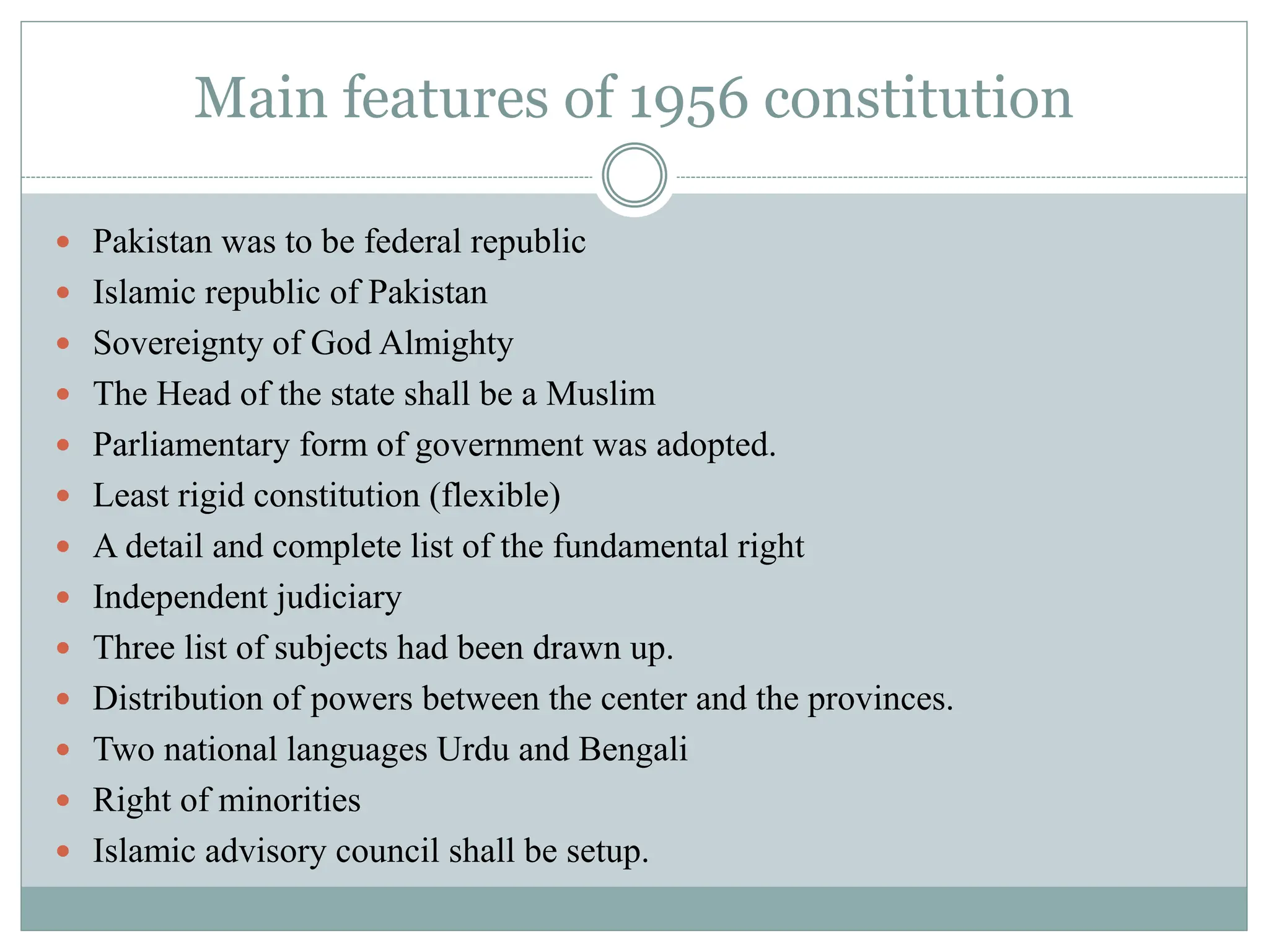 Constitutional and political development in Pakistan | PPTX