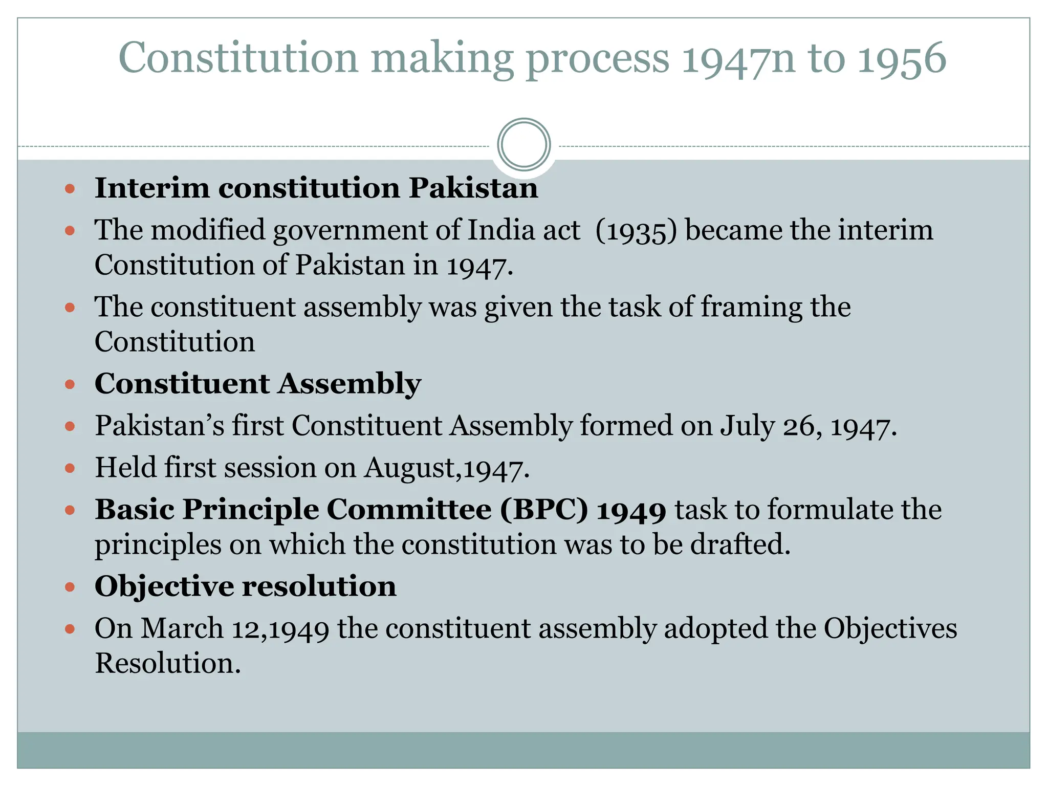 Constitutional and political development in Pakistan | PPTX