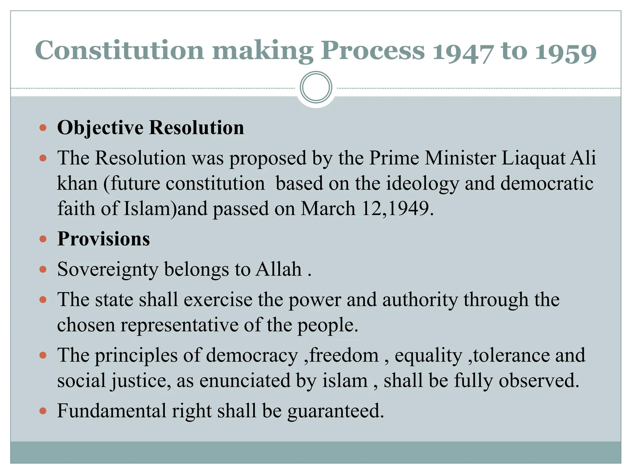 Constitutional and political development in Pakistan | PPTX
