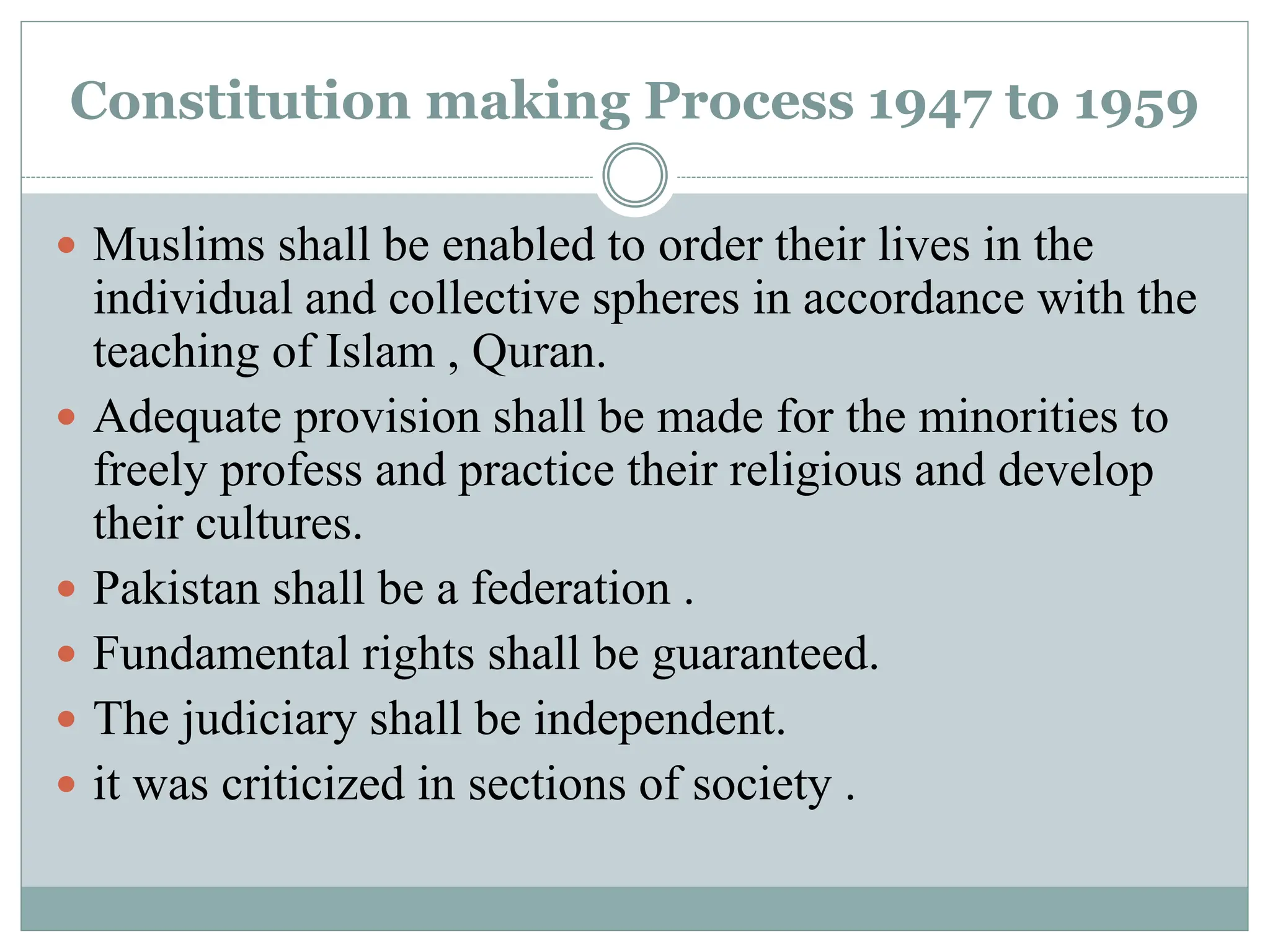 Constitutional and political development in Pakistan | PPTX