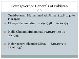Constitutional and political development in Pakistan | PPTX