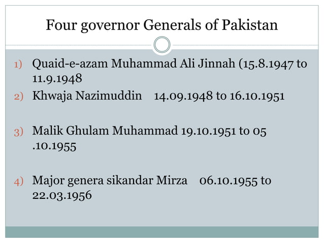 Constitutional and political development in Pakistan | PPTX