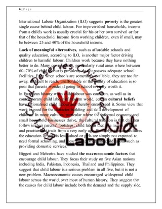 Pakistan studies child labour assignment | DOCX