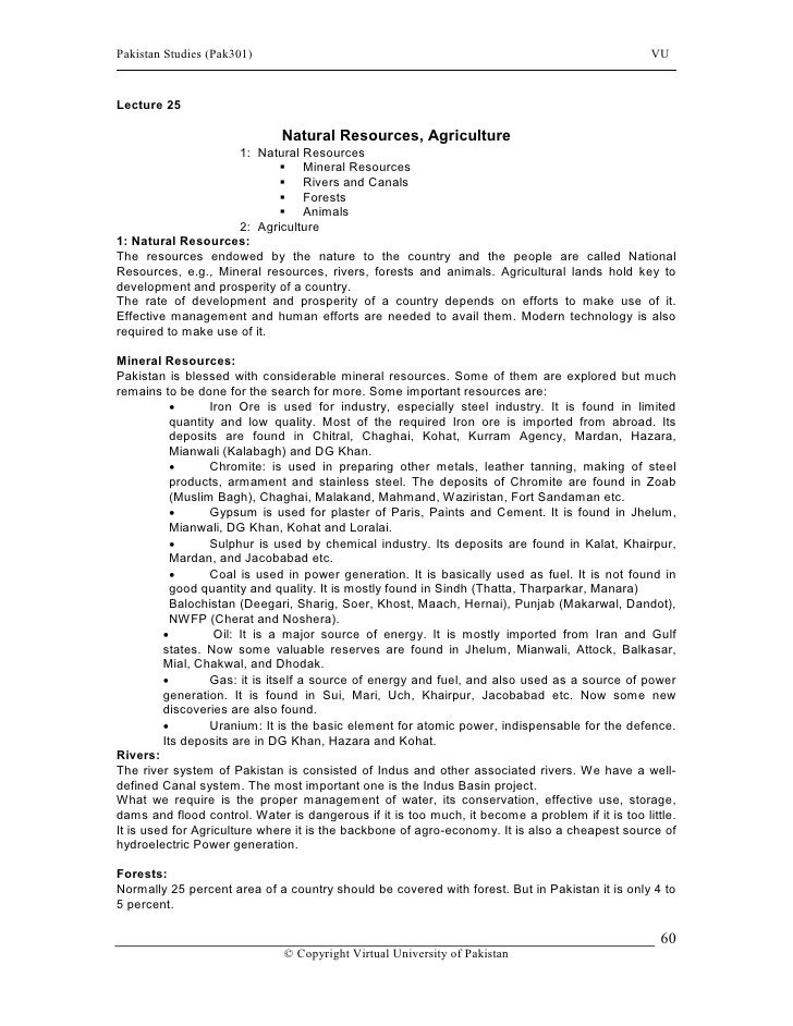 Pakistan studies notes