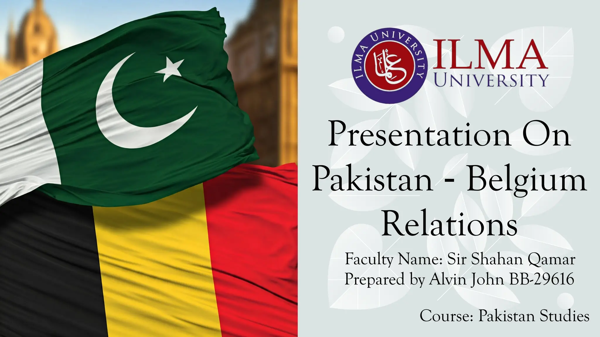 Pakistan studies Presentation Alvin John.pptx