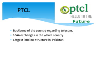 PTCL and other Networks In Pakistan | PPTX