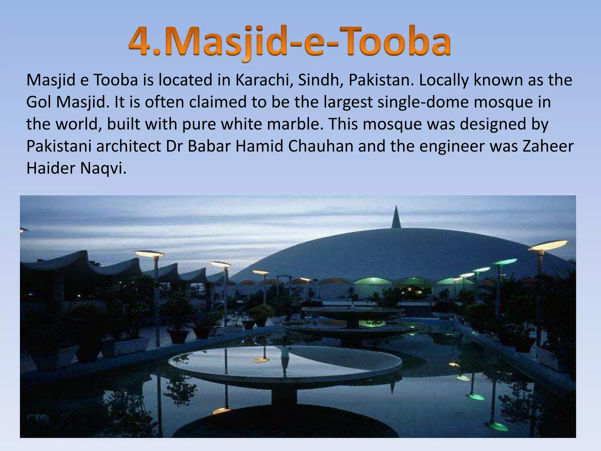 TOP 10 Famous Masque in Pakistan | PPTX