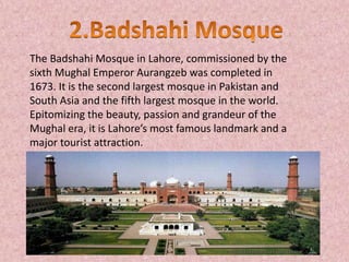 TOP 10 Famous Masque in Pakistan | PPTX