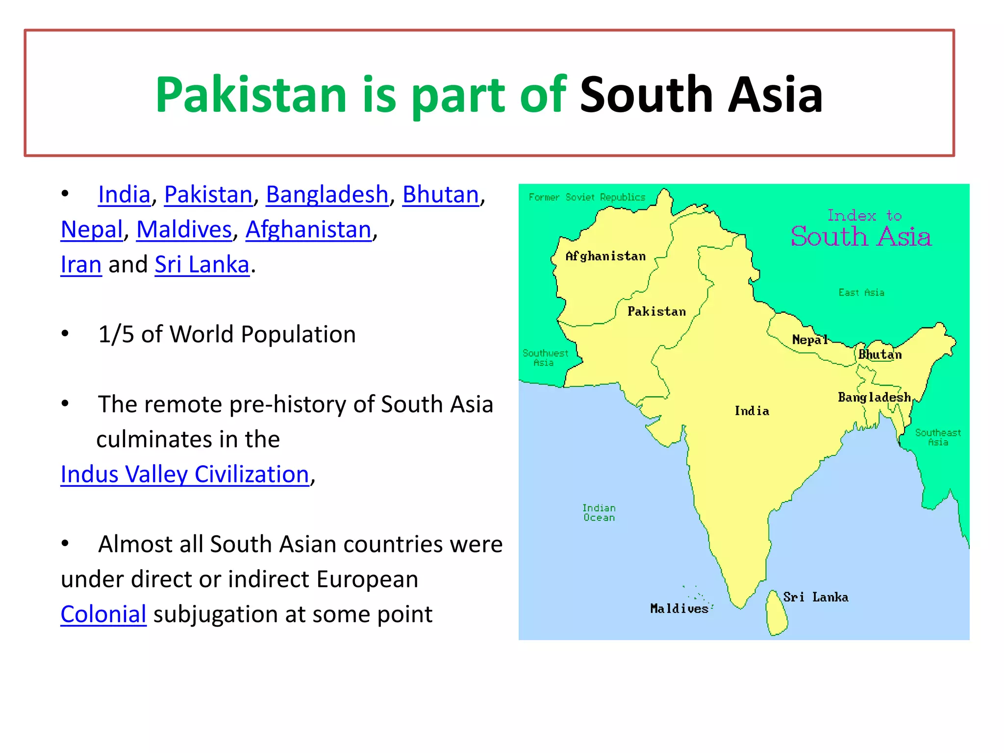 Introduction to Pakistan | PDF