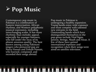 Music Culture Of Pakistan | PPT | World/International Music | Music
