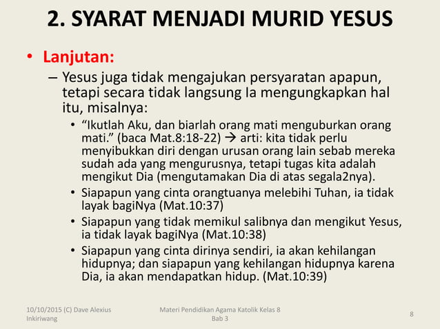 Pak kelas8 bahan bab3 uh2 sm1 dave alexius | PPTX