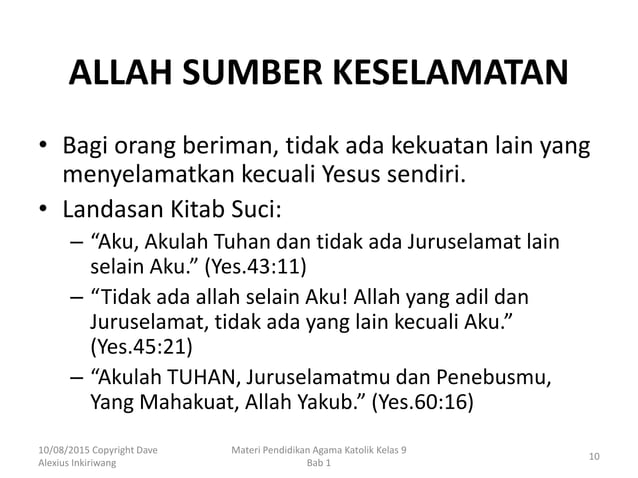 Pak kelas9 bahan bab1 uh1 sm1 dave-slideshare | PPTX