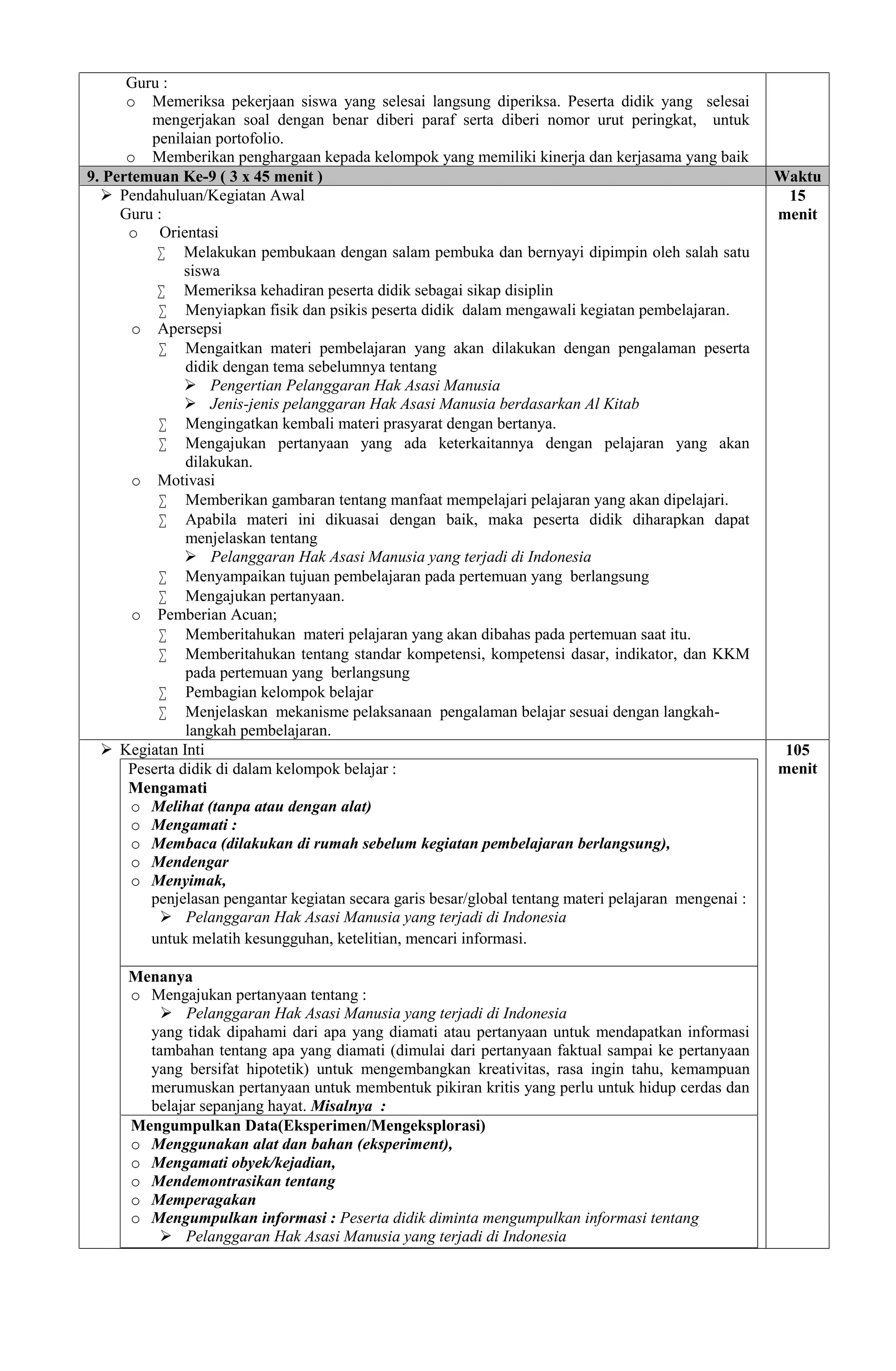 RPP SMA Pendidikan Agama Kristen & Budi Pekerti (PAK) XII | PDF