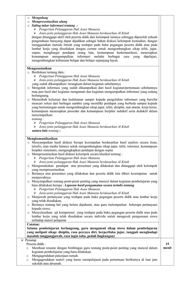 RPP SMA Pendidikan Agama Kristen & Budi Pekerti (PAK) XII | PDF