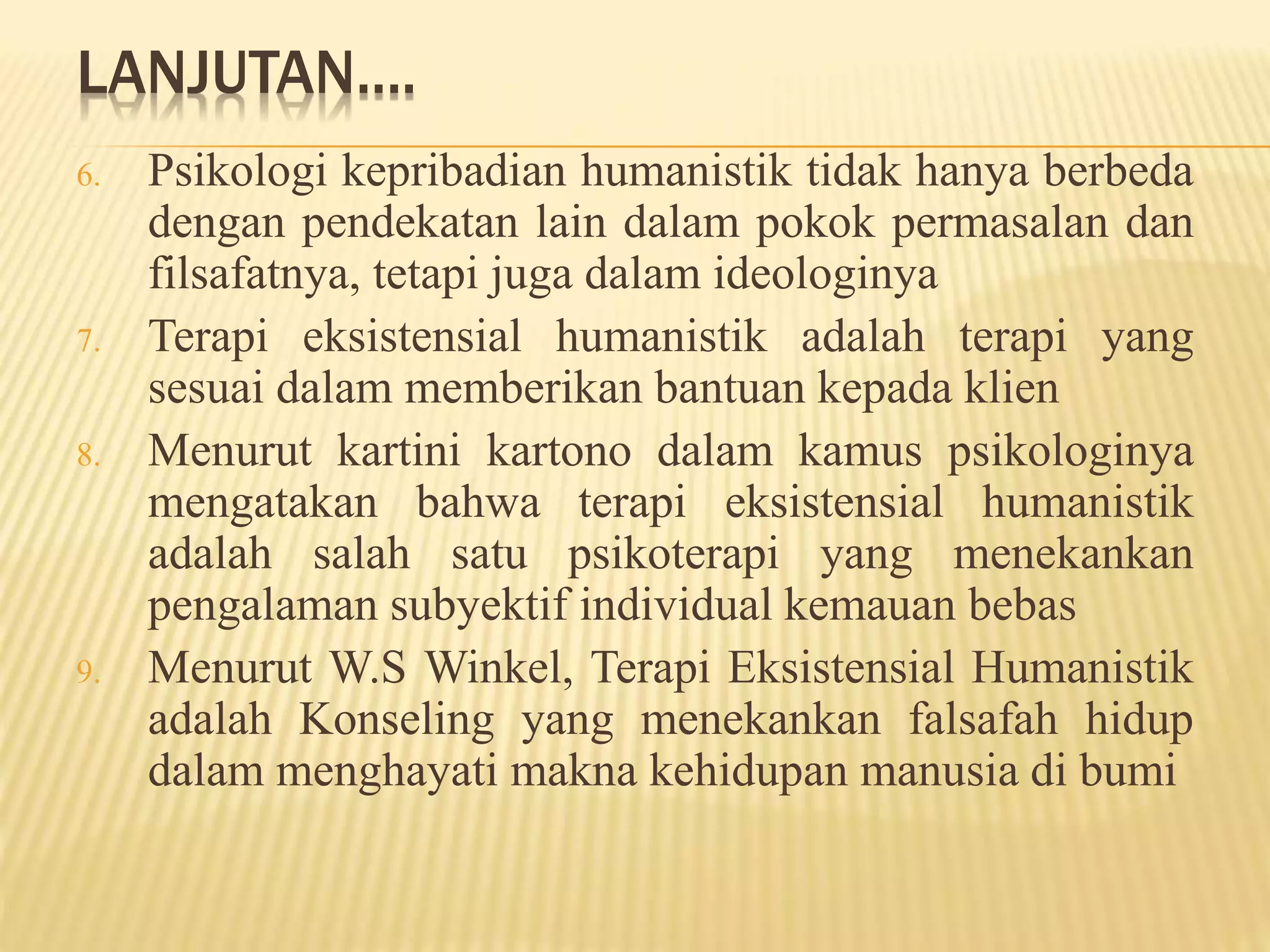 EKSISTENSIAL HUMANISTIK | PPTX