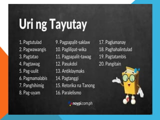 PAKSA MGAURI NG TAYUTAY filipino 7.pptx