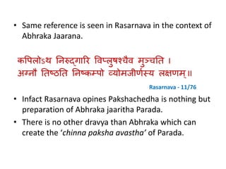 The Concept of Pakshachedhana in Ayurveda Rasasastra | PPTX