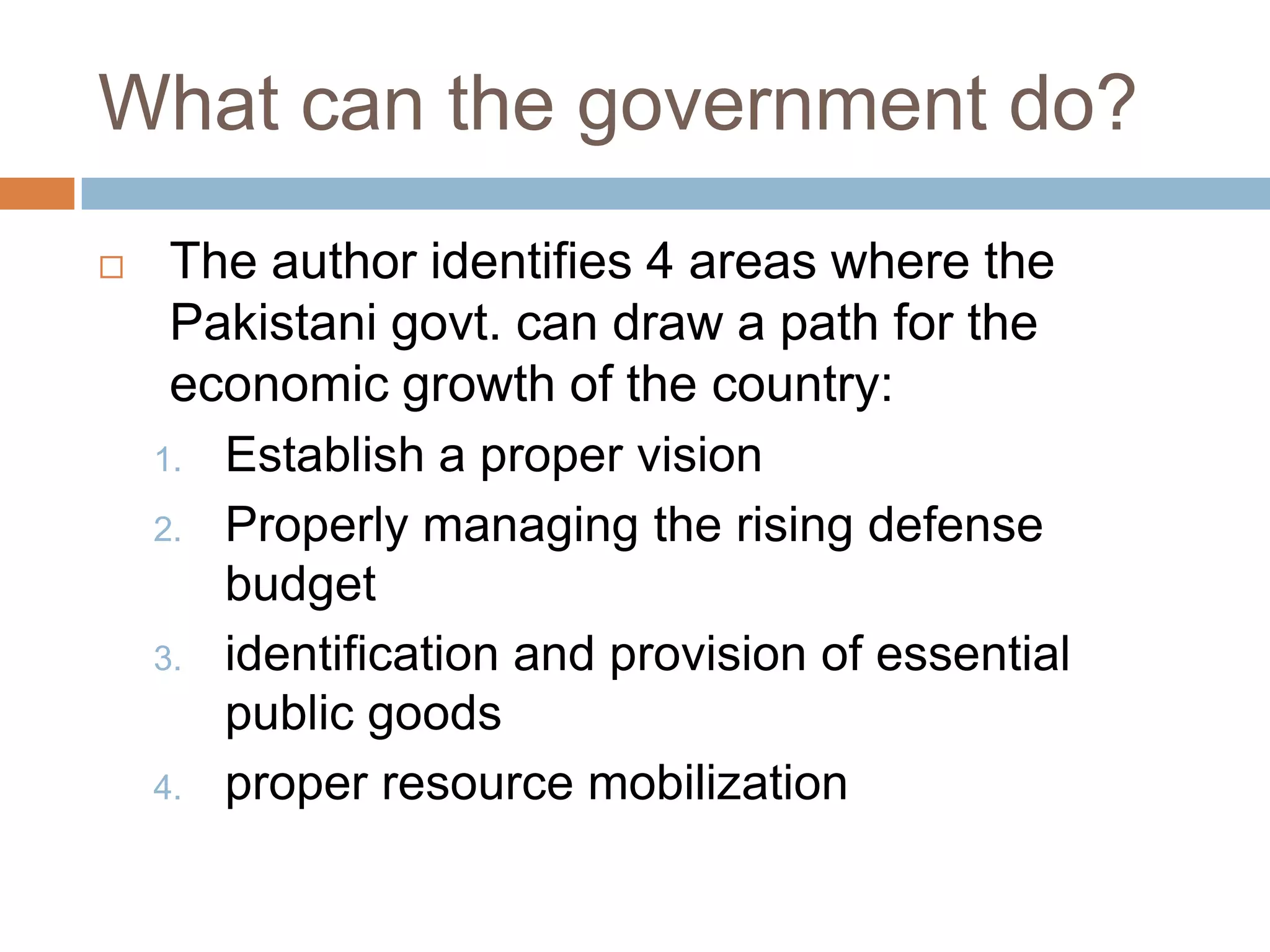 Economic Development of Pakistan | PPTX