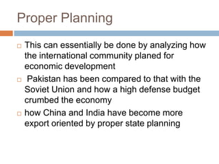 Economic Development of Pakistan | PPTX