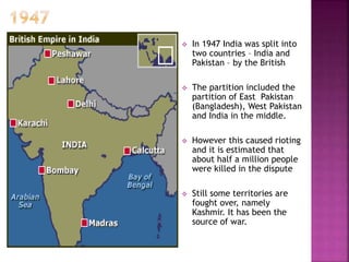 Relations between pakistan and india | PPTX