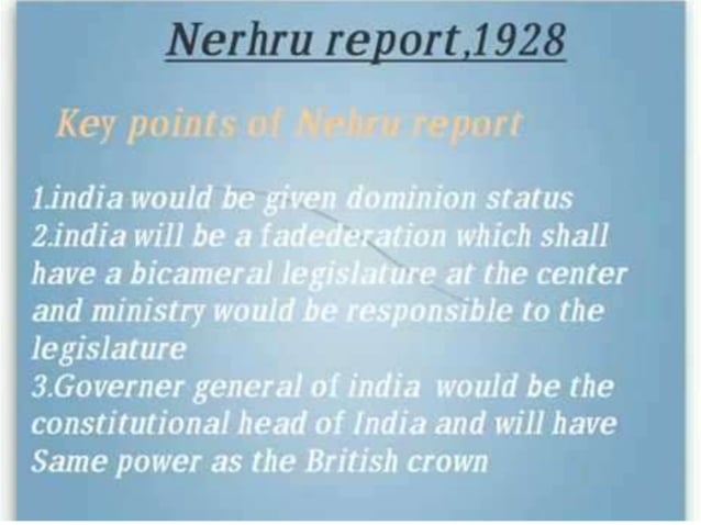 Nehru report | PPTX
