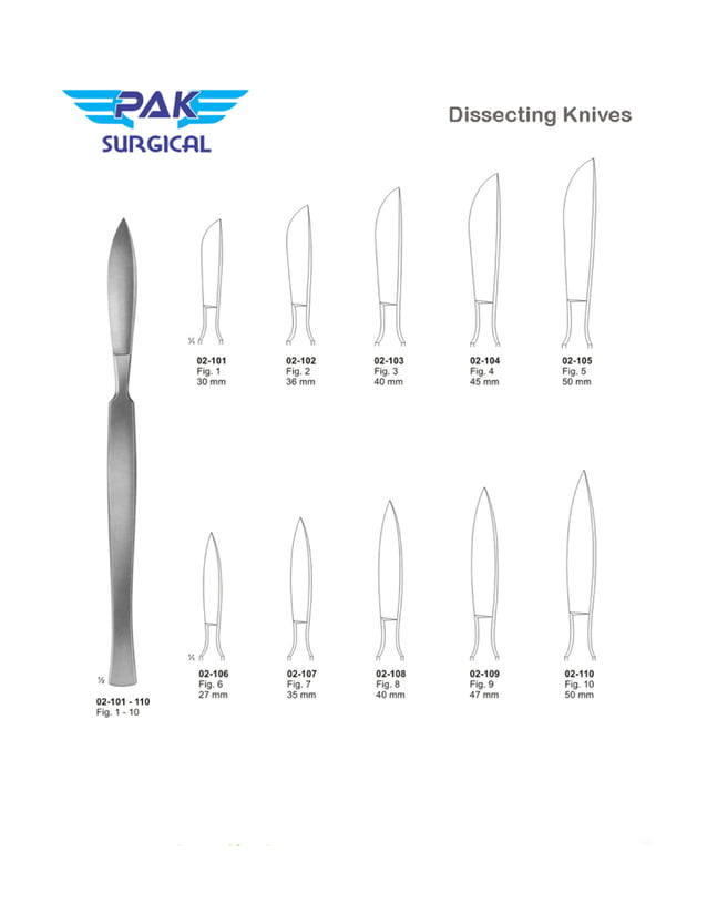Pak surgical surgical instruments 1 to 25 | PDF