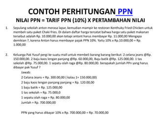 PPT Perpajakan "PPN dan PPNBM" dosen Taufikur Rahman S.E,.M.Si