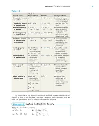 Review of basic algebraic concept | PDF