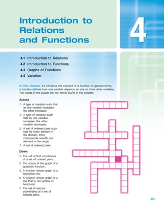 Introduvction to relations and functions | PDF