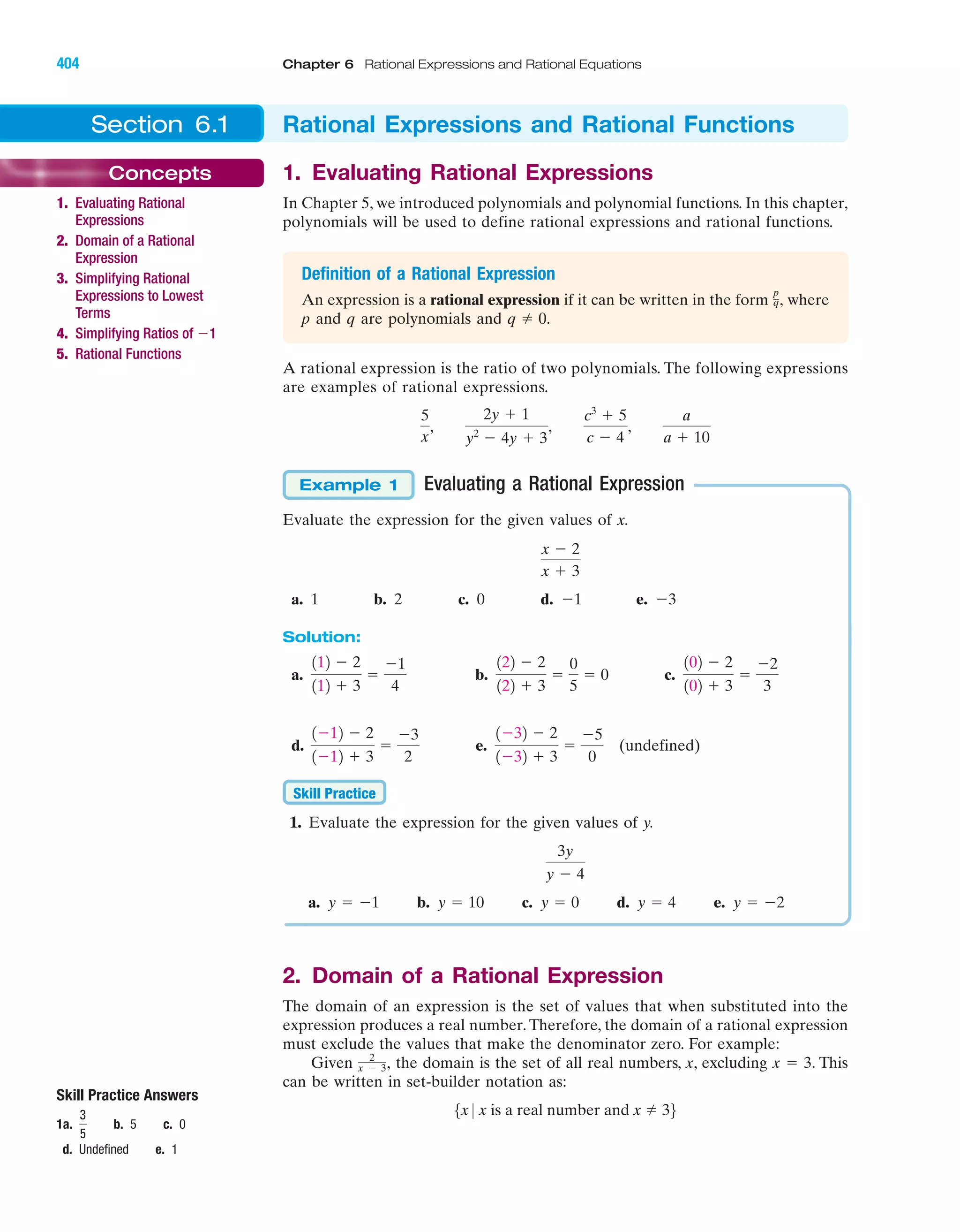 Rational expressions and rational equations | PDF