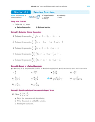 Rational expressions and rational equations | PDF