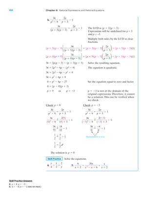 Rational expressions and rational equations | PDF