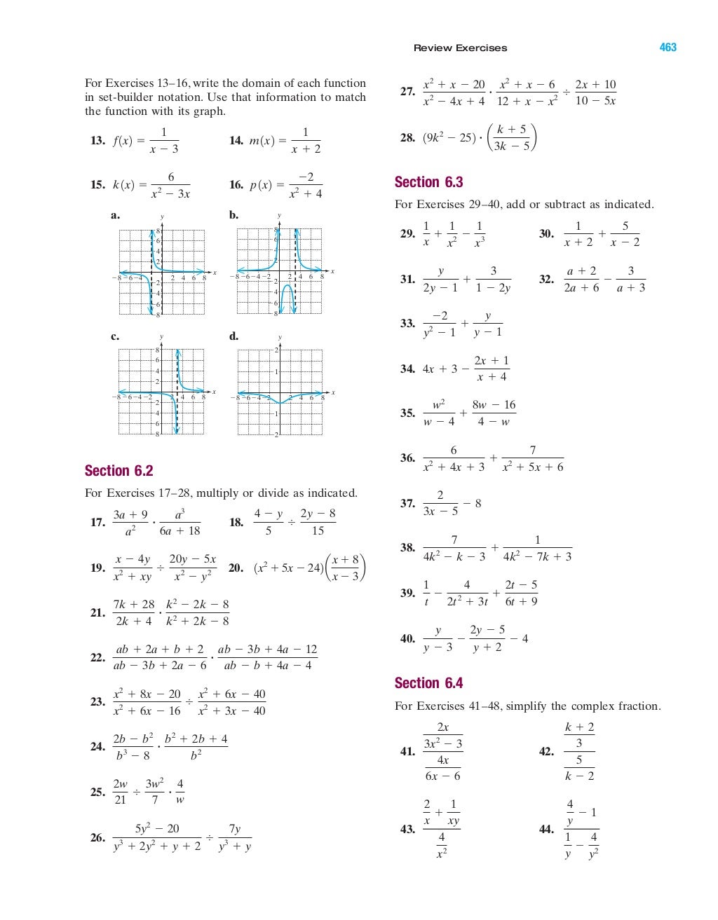 Rational expressions and rational equations