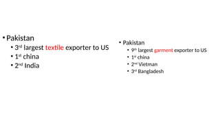 Trade between Pakistan and United States | PPT