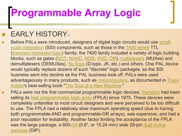 Programmable lrray Logic | PPT