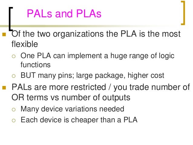 Programmable lrray Logic