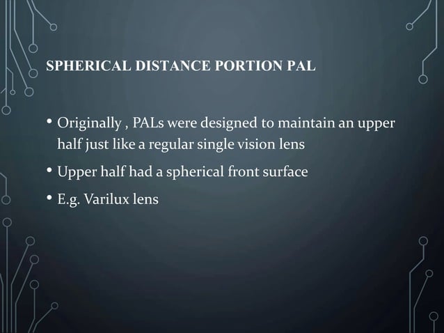 progressive addition lenses- optics, designs and performances | PPTX ...