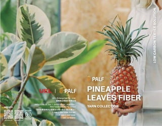Pineapple Leaf Fiber (PALF) Yarn and Fabric Specification Sheet for ...
