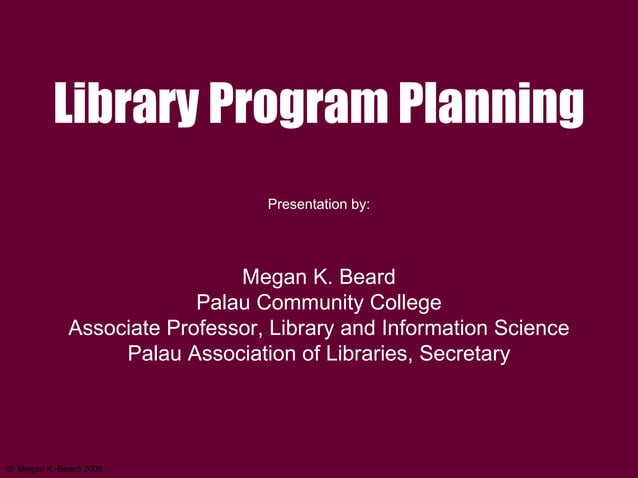 Library Program Planning | PPT | Public Radio | Talk Radio