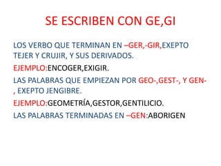 Palabra con ge,gi | PPT